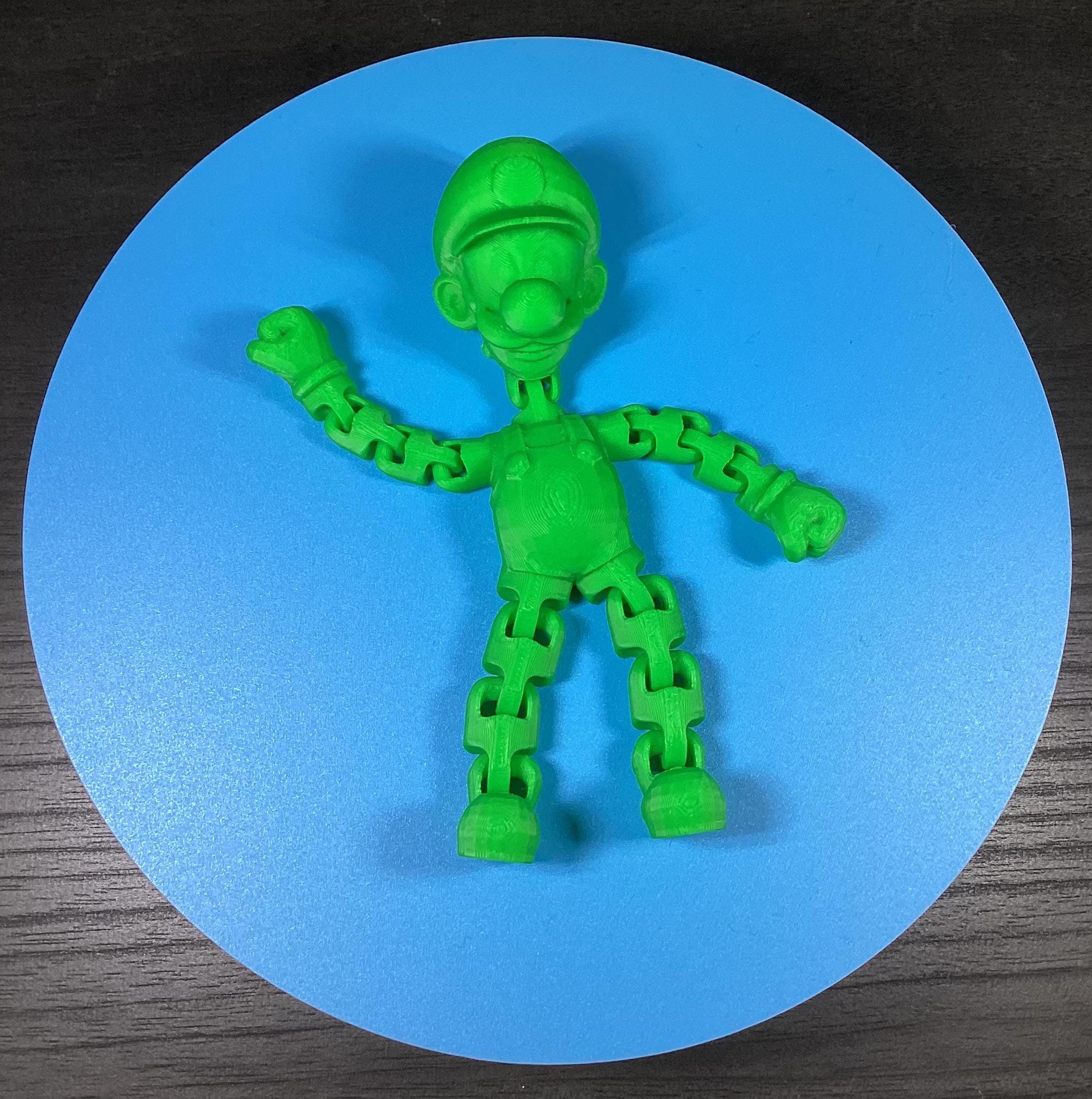 3d Printed Fidget Mario and Luigi Articulated Flexi Toys - Etsy