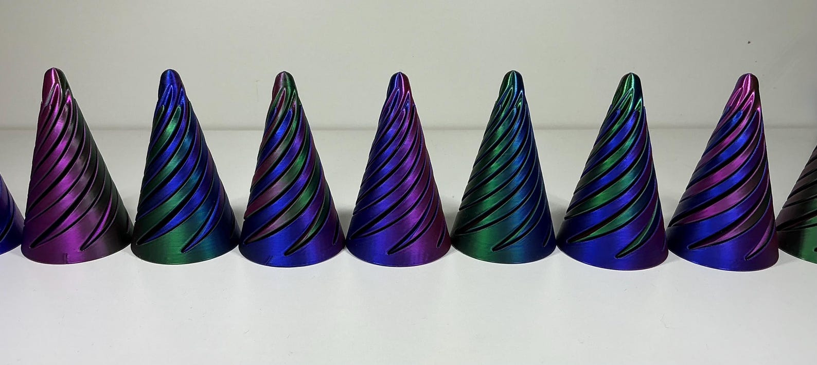 3D Printed Spiral Vortex Cone Fidget Toy, Hands-on, Multi-color - Etsy