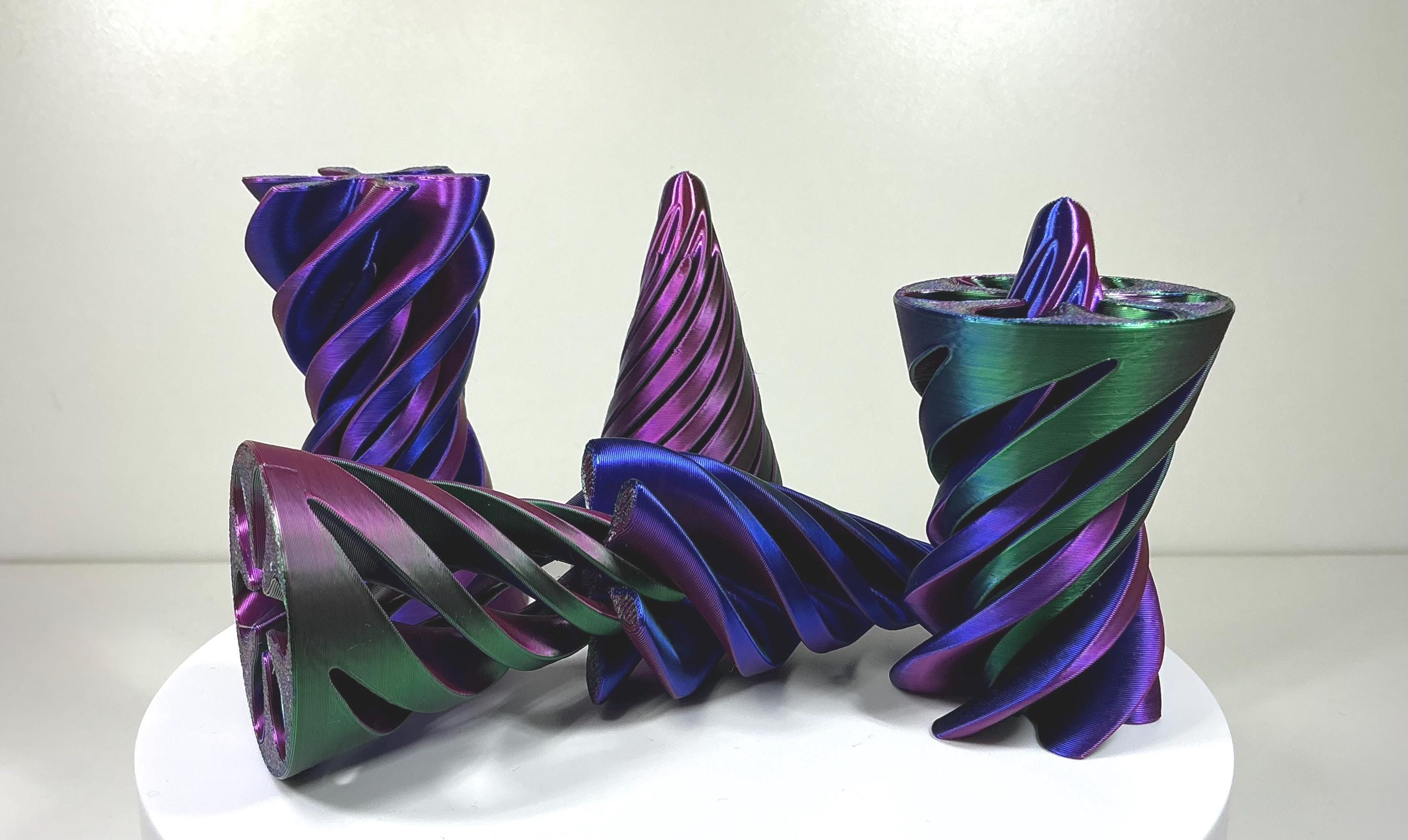 3D Printed Spiral Vortex Cone Fidget Toy, Hands-on, Multi-color - Etsy