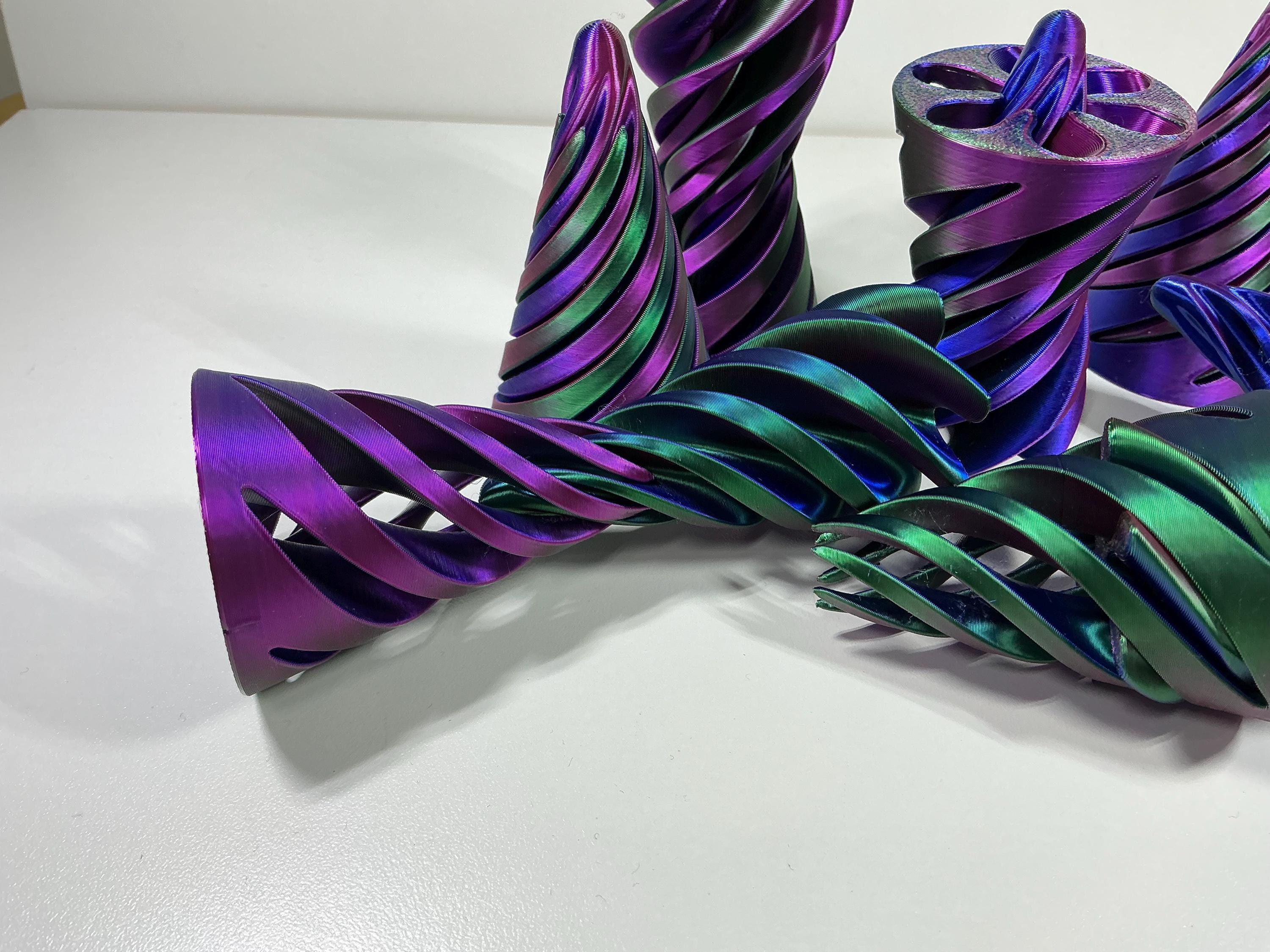3D Printed Spiral Vortex Cone Fidget Toy, Hands-on, Multi-color - Etsy