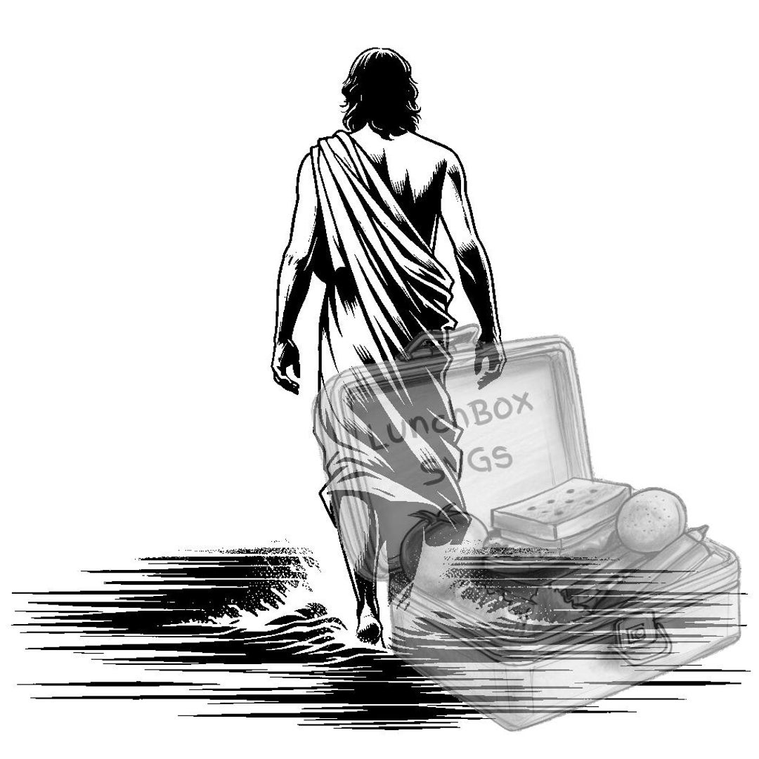 Jesus Walking on Water Scene SVG Bundle - Etsy