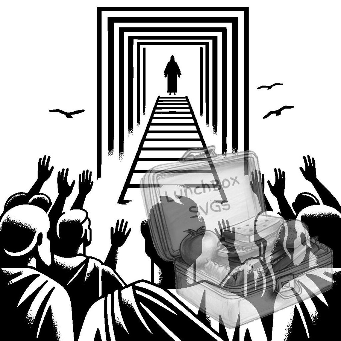 Jacobs Ladder Bible Scene SVG Bundle - Etsy