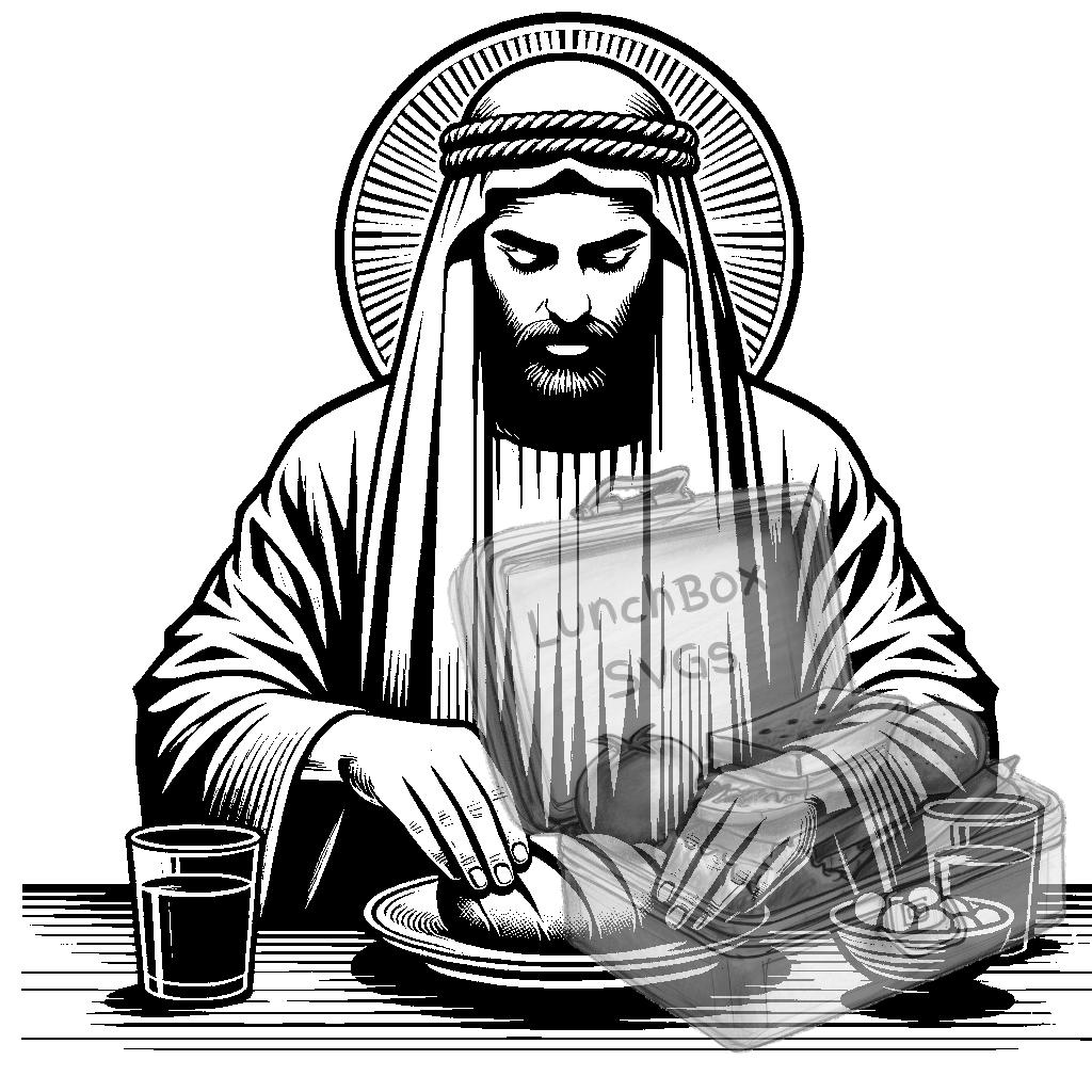 Jesus Breaking Bread at Table Scene SVG Bundle - Etsy