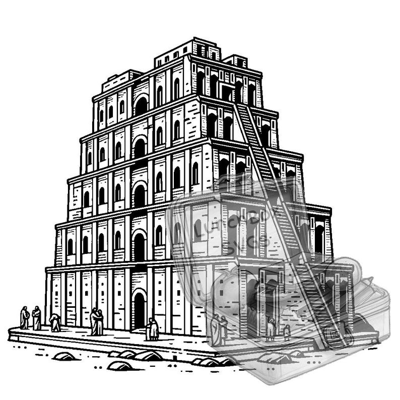 Tower of Babel Scene SVG Bundle - Etsy