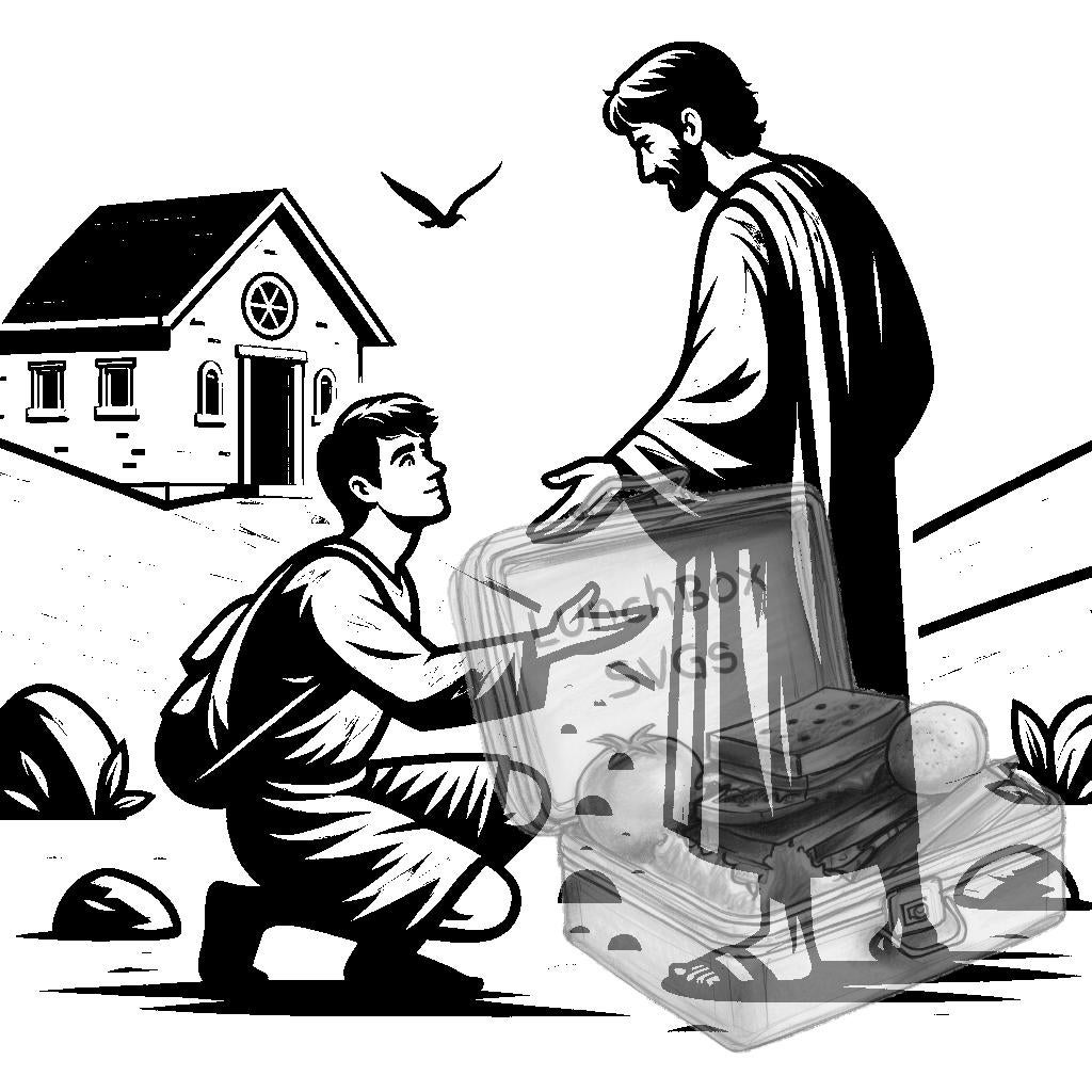 The Prodigal Son Returning Scene SVG Bundle - Etsy