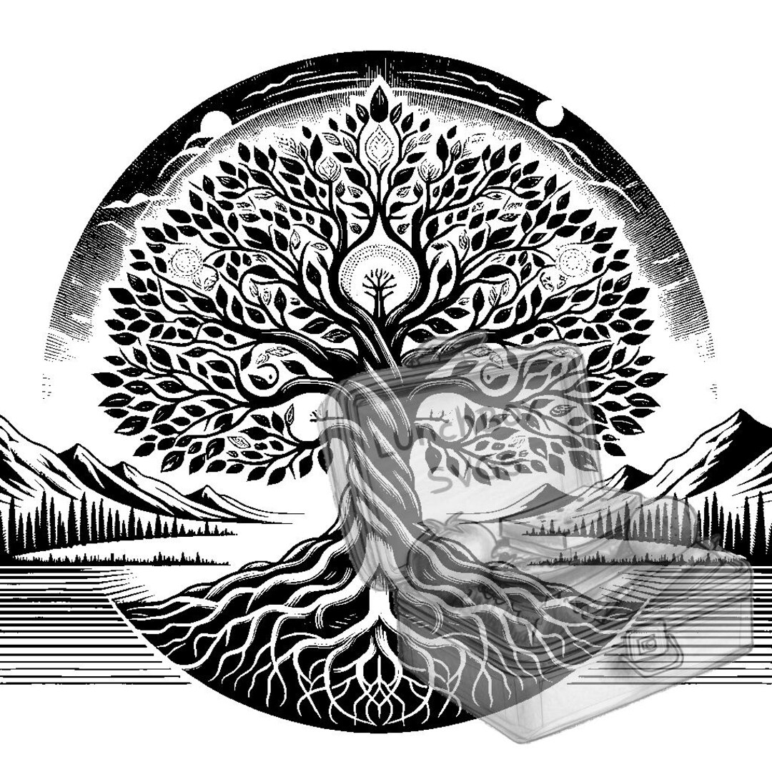 Tree of Life Scene SVG Bundle - Etsy