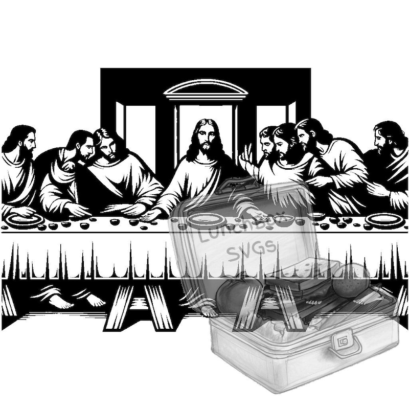Last Supper Clipart - Etsy