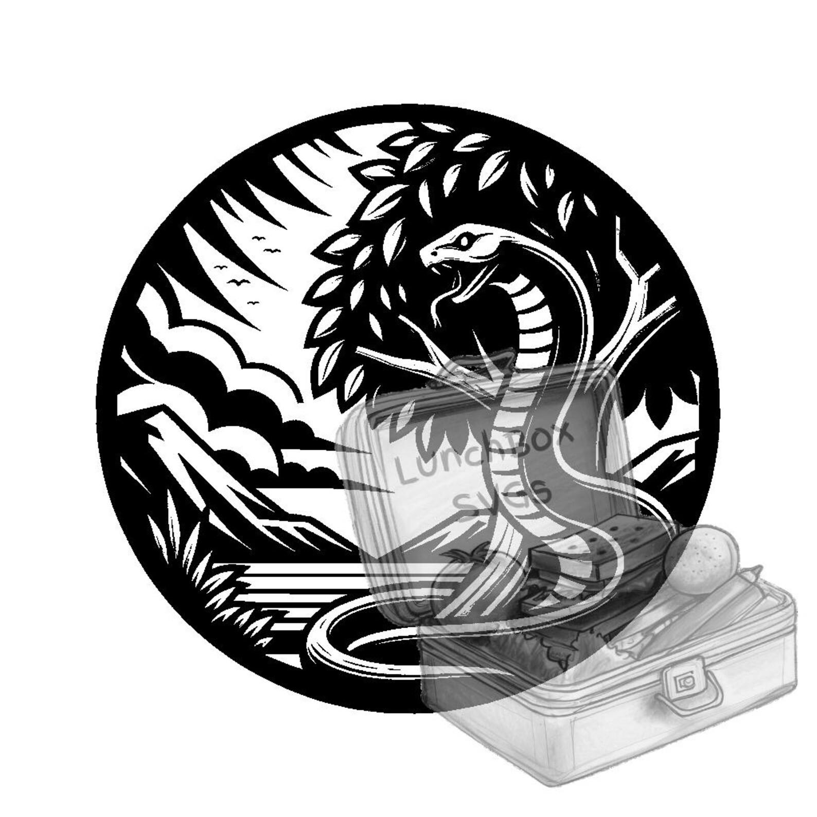 Serpent in the Tree Bible Scene SVG Bundle - Etsy