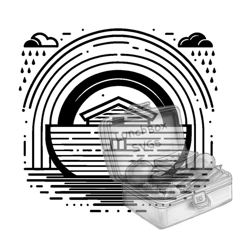 Noahs Ark With Rainbow SVG Bundle - Etsy