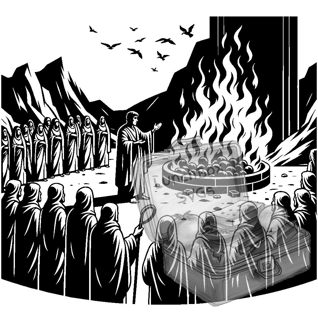 The Fiery Furnace Bible Scene SVG Bundle - Etsy