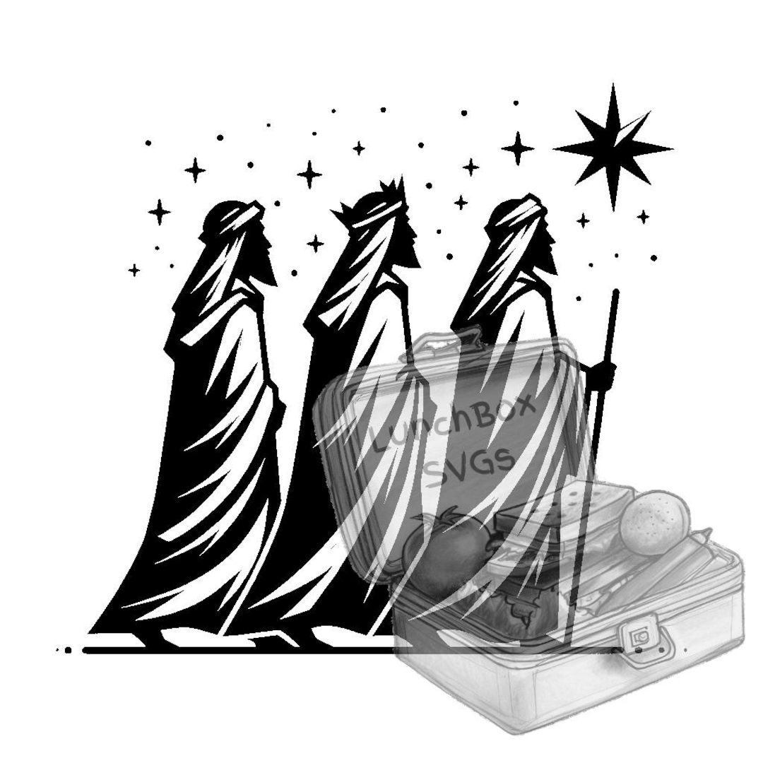 Three Wise Men and Star Scene SVG Bundle - Etsy