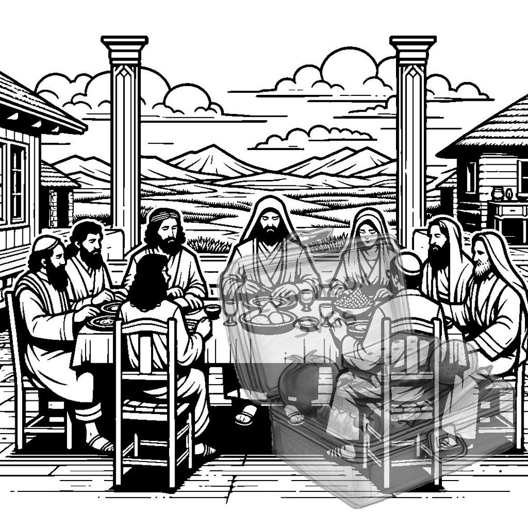 The First Passover Meal Scene SVG Bundle - Etsy
