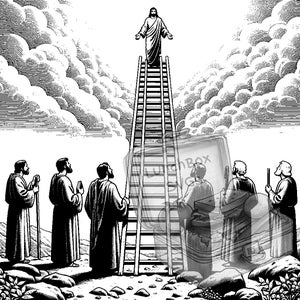 Jacobs Ladder Bible Scene SVG Bundle - Etsy