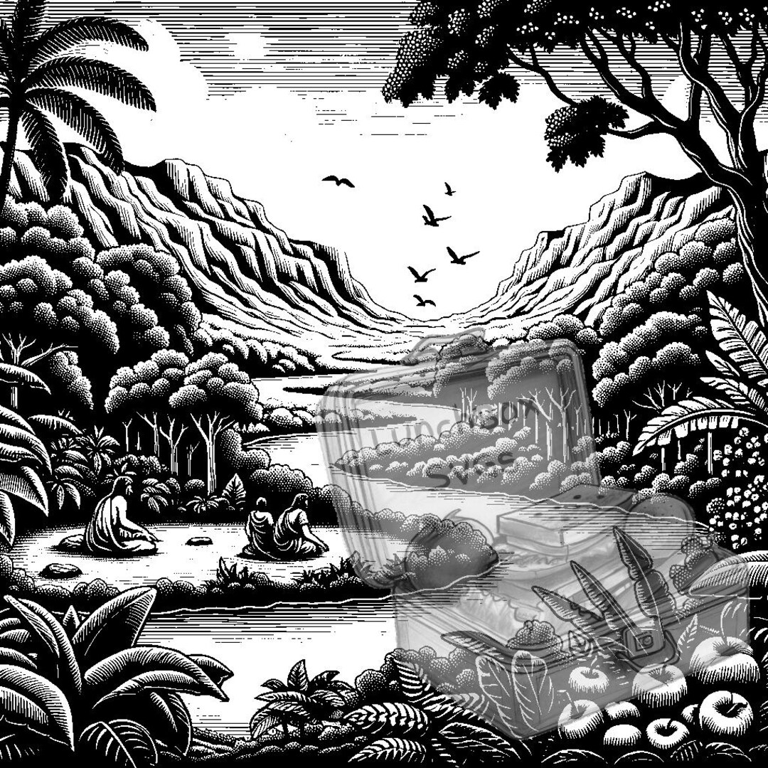 Garden of Eden Scene SVG Bundle - Etsy