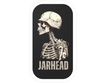 Combat Skeleton: Edgy Military Sticker - Etsy