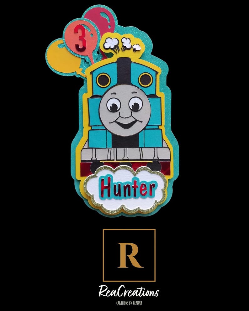 Thomas the Tank Engine Cake Topper - Etsy