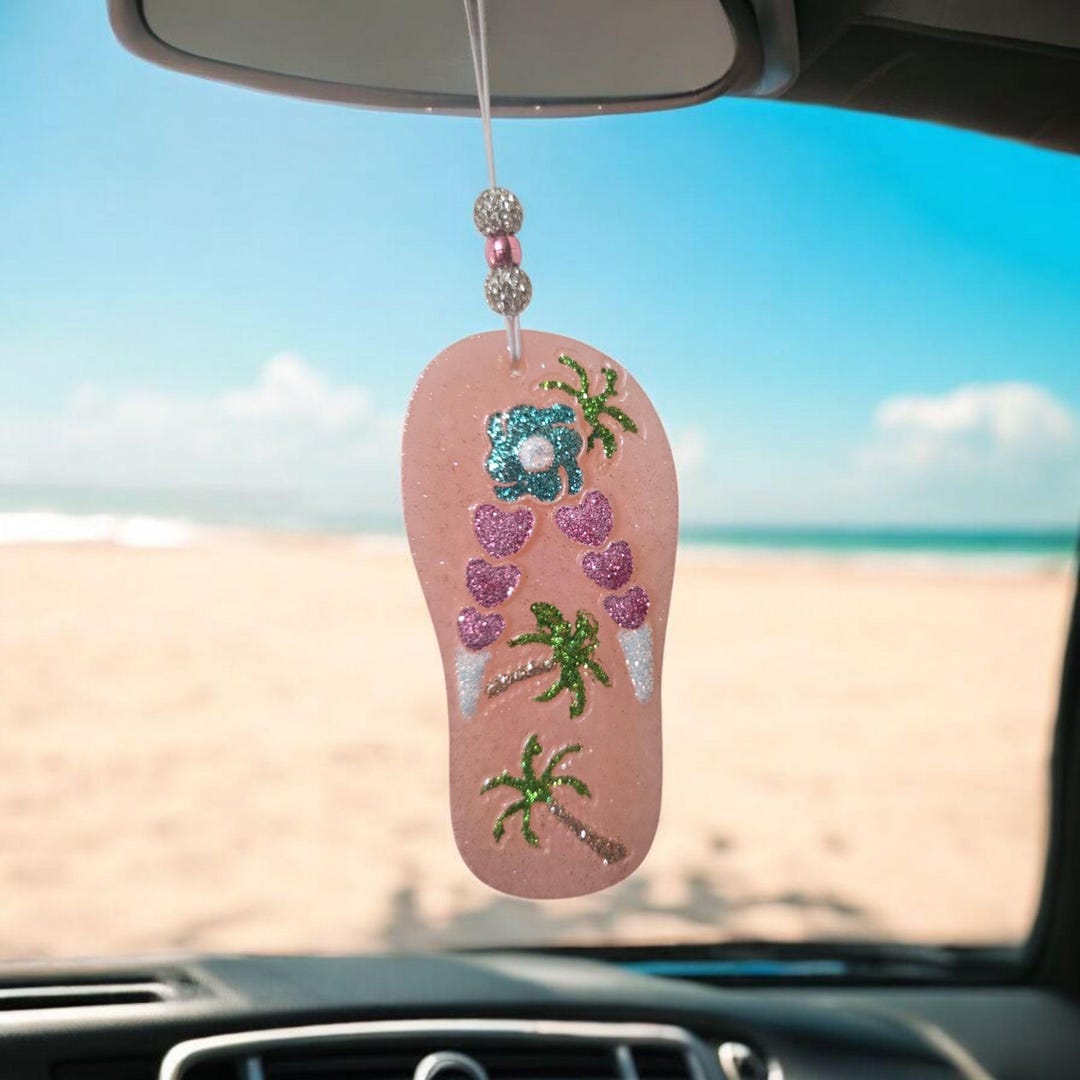 Handmade and Painted Flip Flop Beach Theme Freshie for Car or Room - Etsy