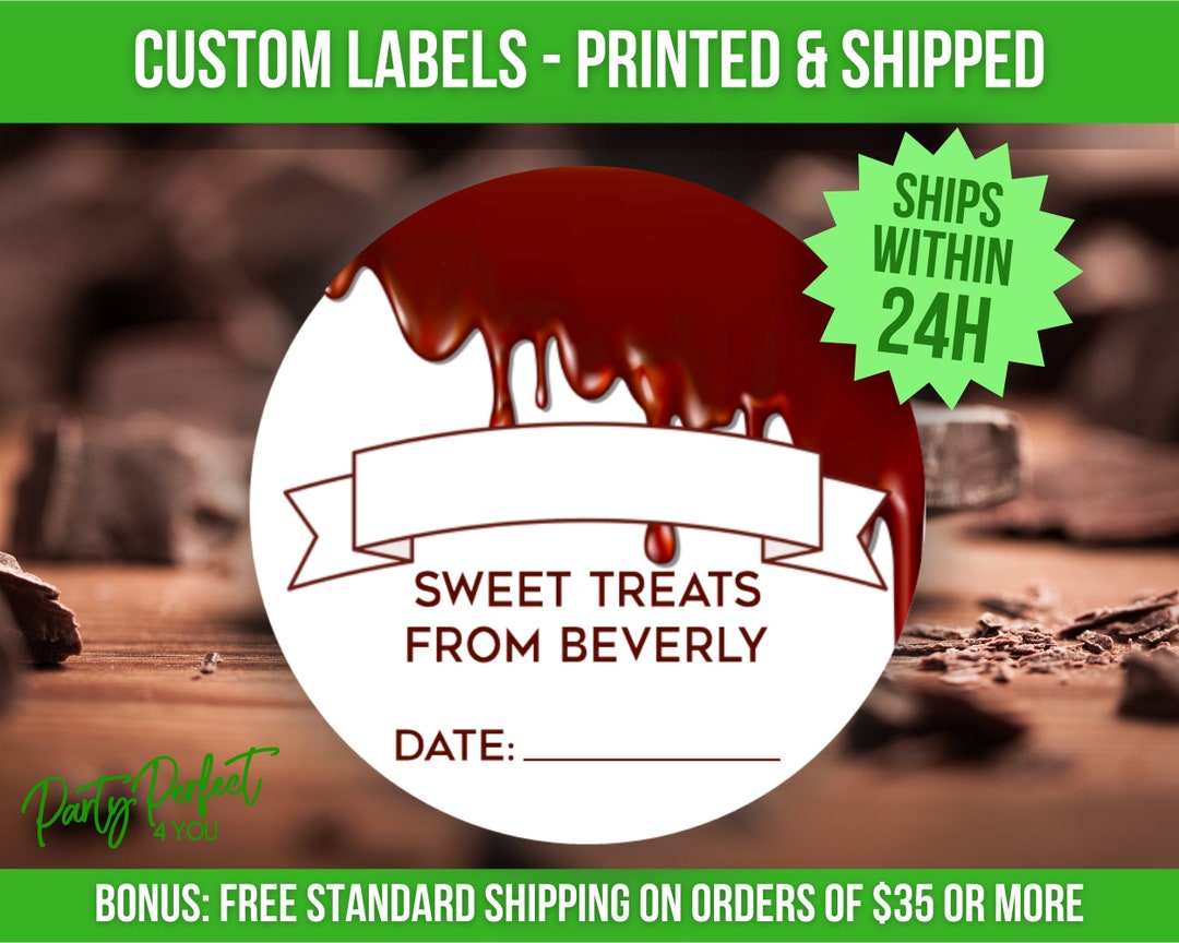 Custom Chocolate Label From the Kitchen of Label Hot Chocolate Canning ...