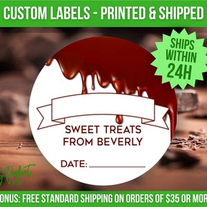 Custom Chocolate Label From the Kitchen of Label Hot Chocolate Canning ...