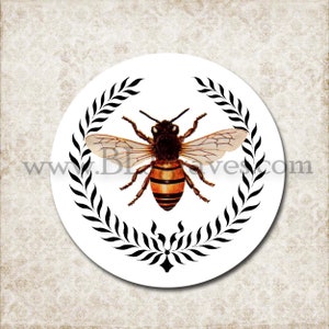 Custom Bee Stickers Personalized Bee Wreath Sticker Labels - Etsy