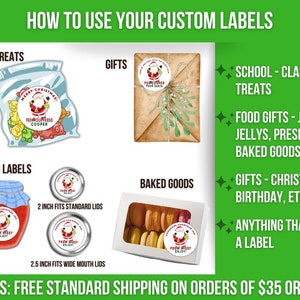 Custom Pickle Canning Label Food Gift Label Personalized - Etsy