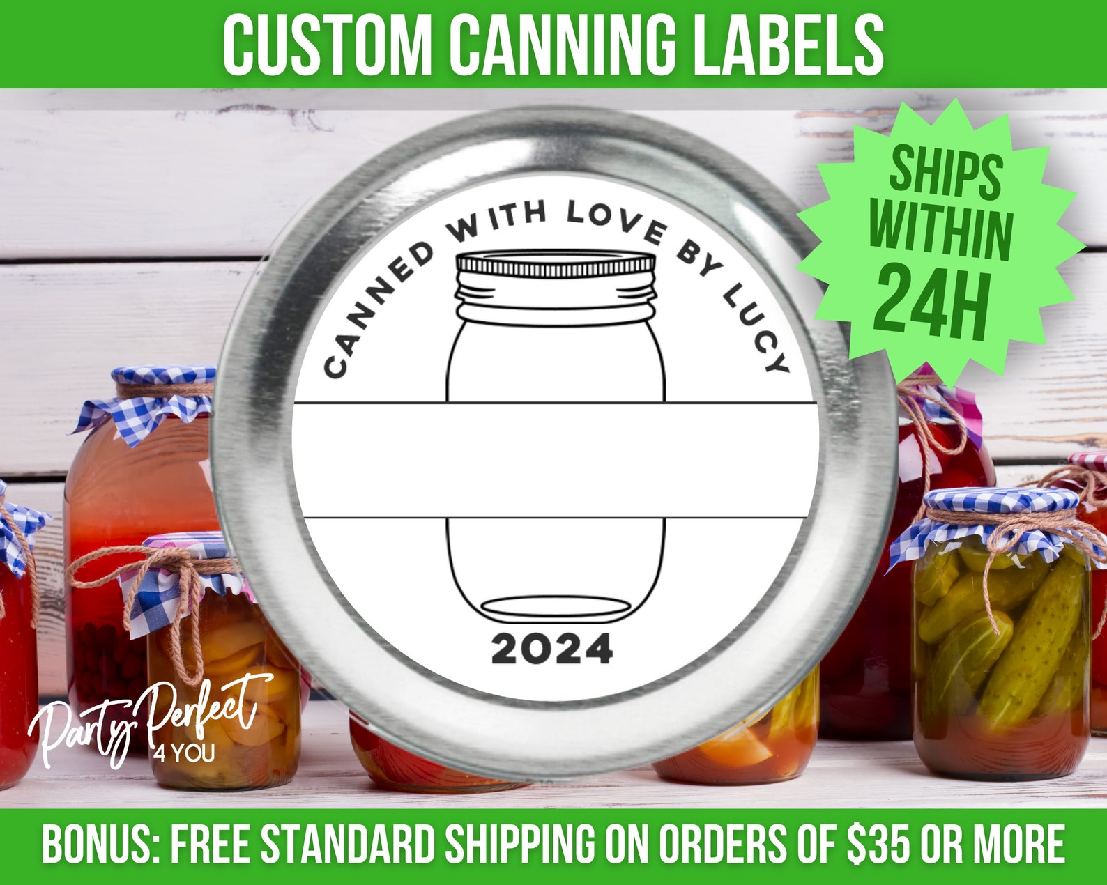 Homestead Canning Label From the Kitchen of Sticker Custom Food Gift ...