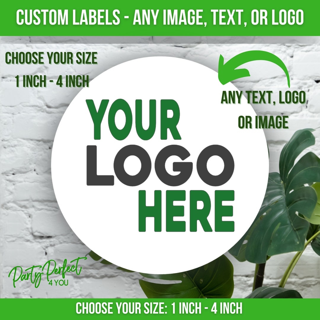 Custom Sticker Personalized Sticker Round Sticker Logo Sticker Photo ...