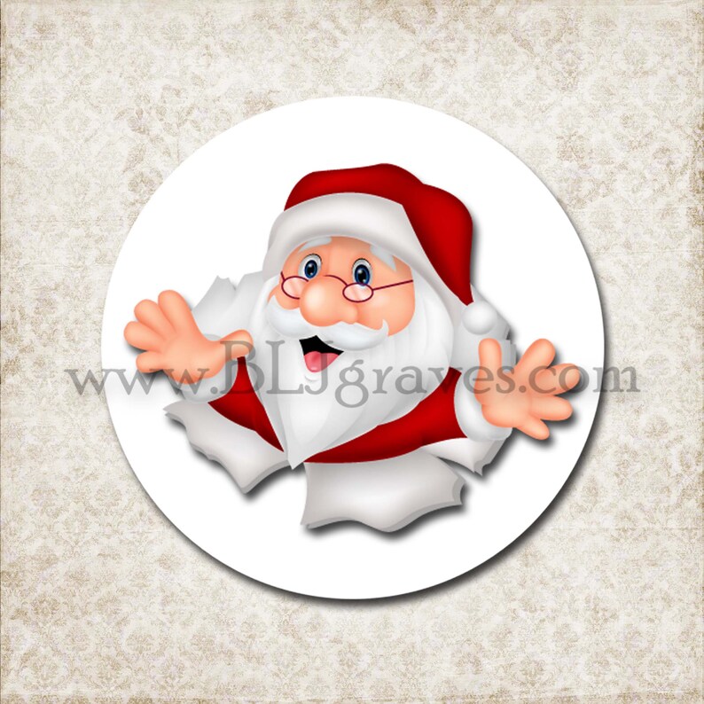 Personalized From Santa Christmas Gift Sticker Labels Custom - Etsy