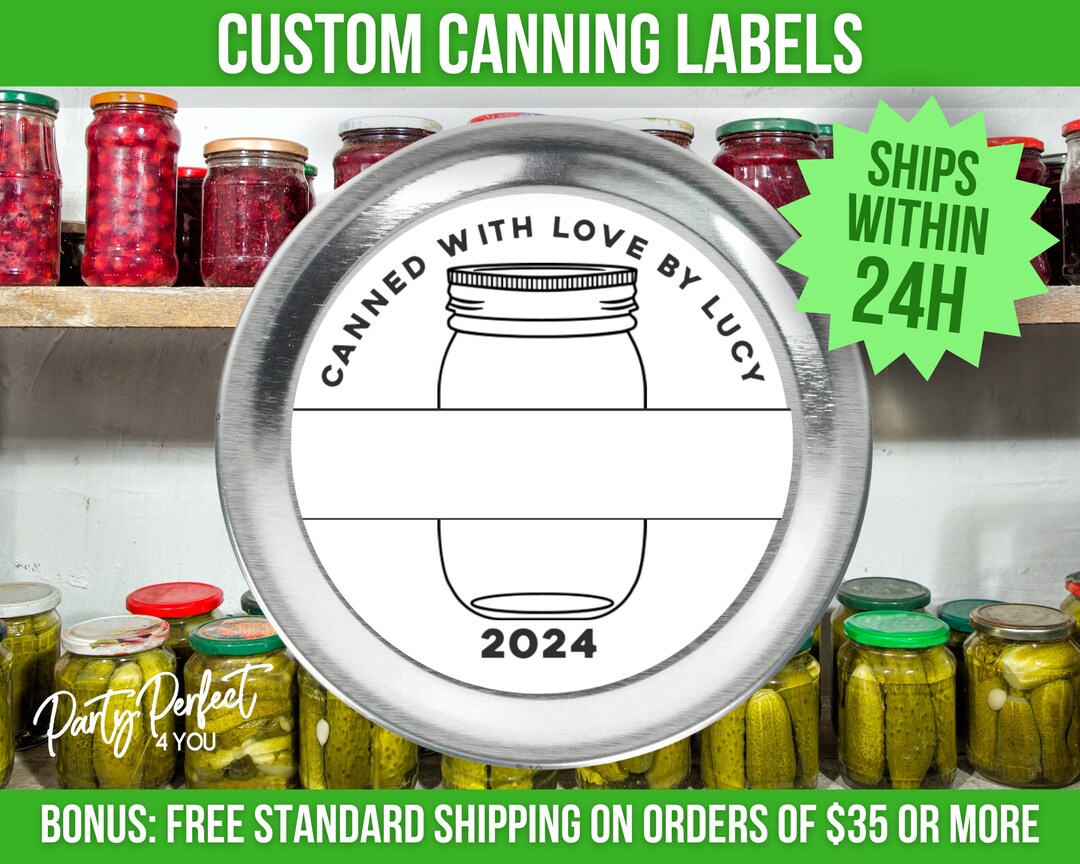 Custom Canning Label Personalized Homestead From the Kitchen of Canning ...