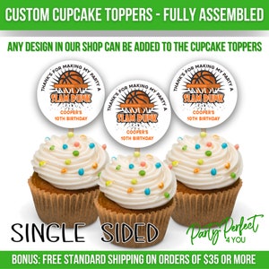 Custom Image Logo Text Cupcake Topper Business Logo Cupcake Topper ...