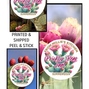 Prickly Pear Jam Canning Label Custom From the Kitchen of Label ...