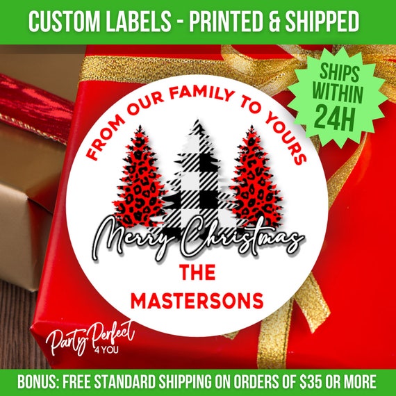Holiday Food Gift Label