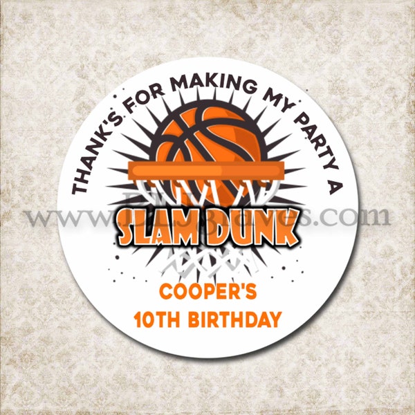 Basketball Treat Tags - Etsy