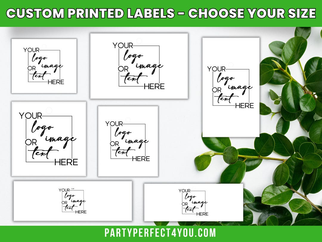 Custom Printed Logo Label Personalized Photo Label Choose Your Size ...