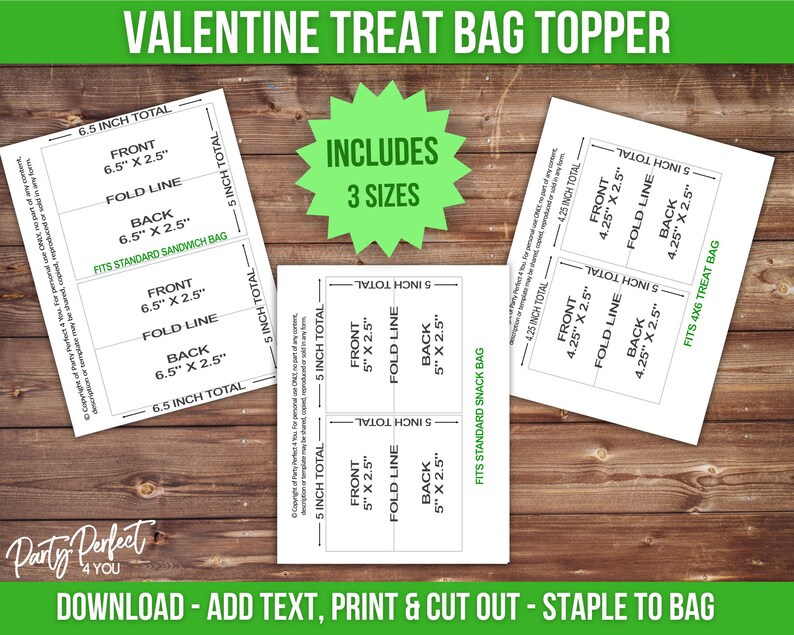 Unicorn Valentine Editable PDF Printable Valentine Treat Bag Topper Kid ...