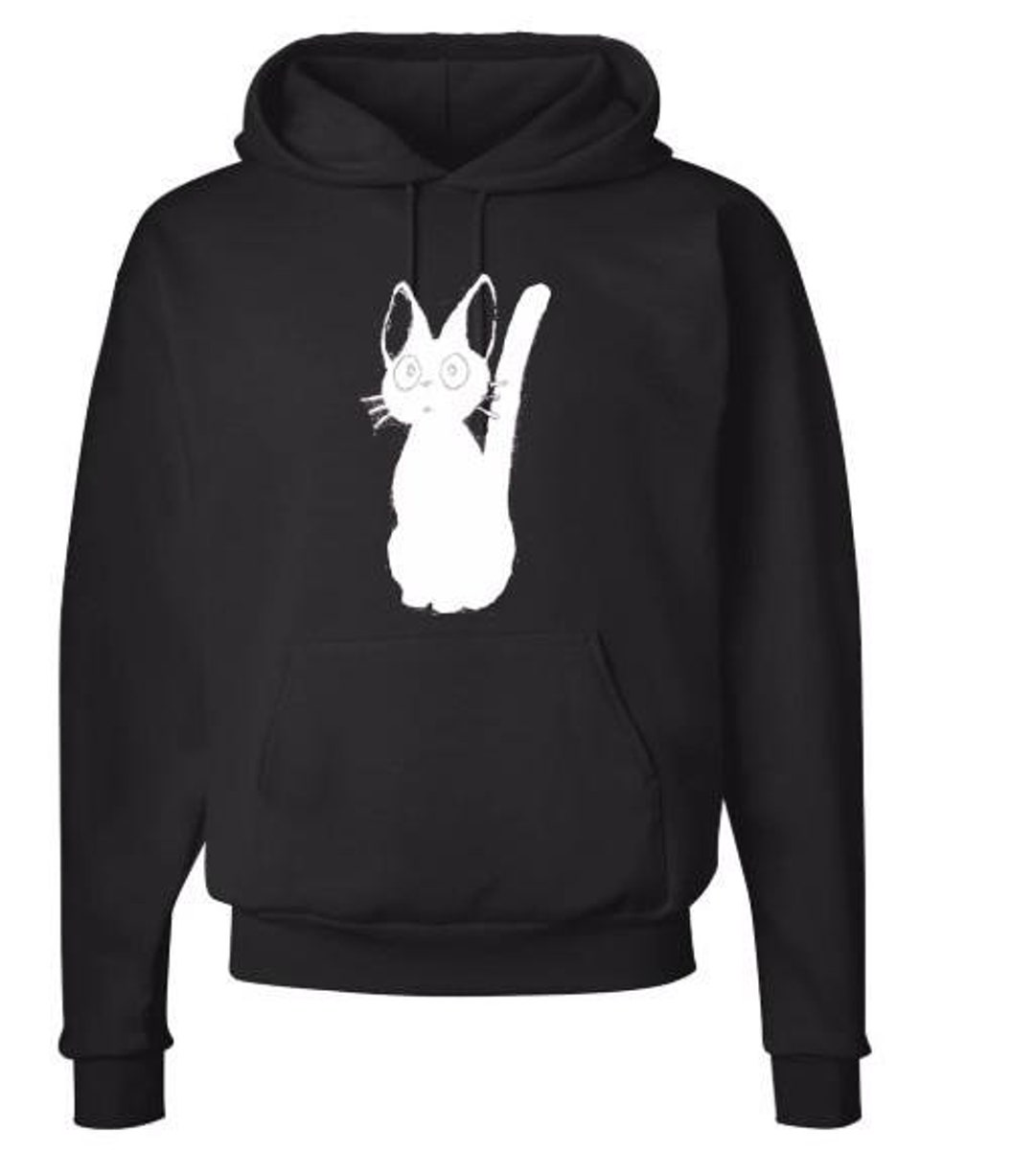 Japanese Jiji the Cat Hoodie - Etsy
