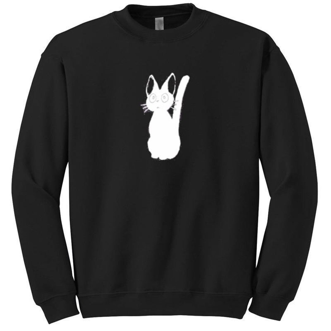 Japanese Jiji the Cat Crewneck - Etsy