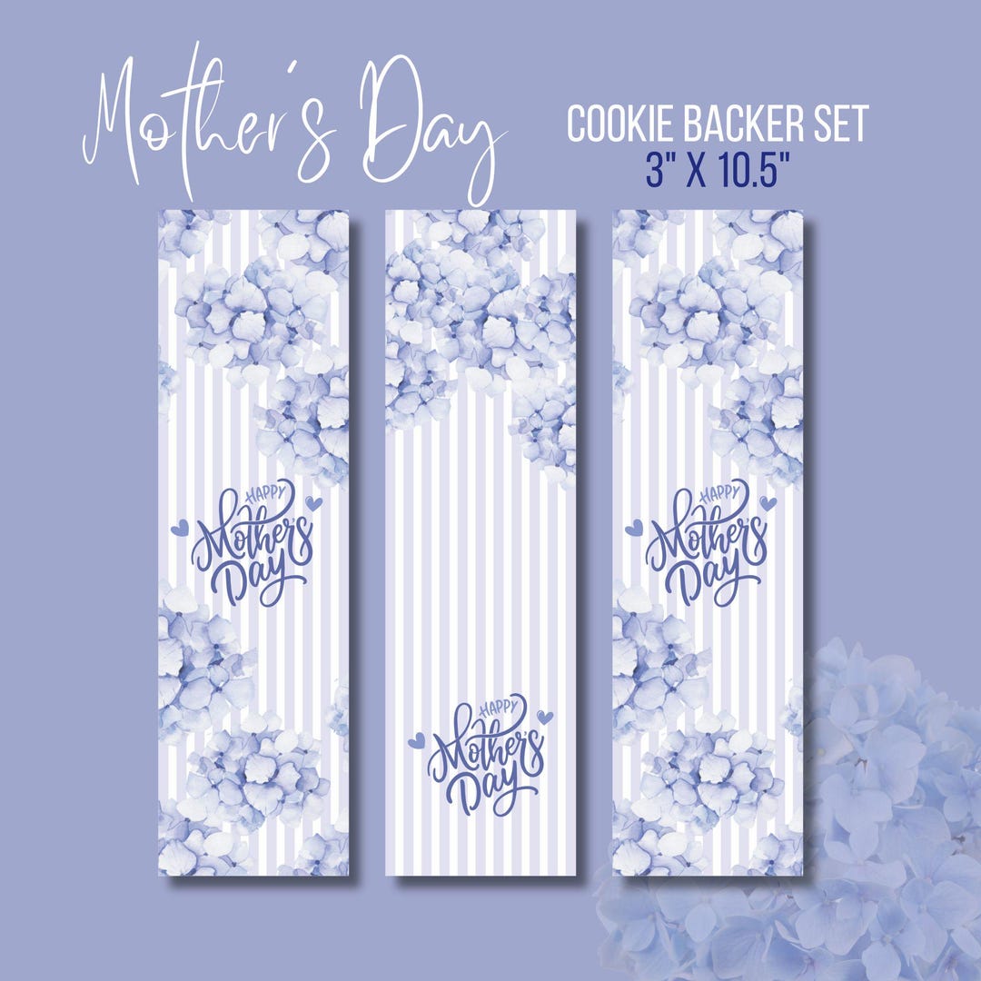 Mother's Day Cookie Backers Card 3"x10.5, Mother's Day Cookie Backers ...