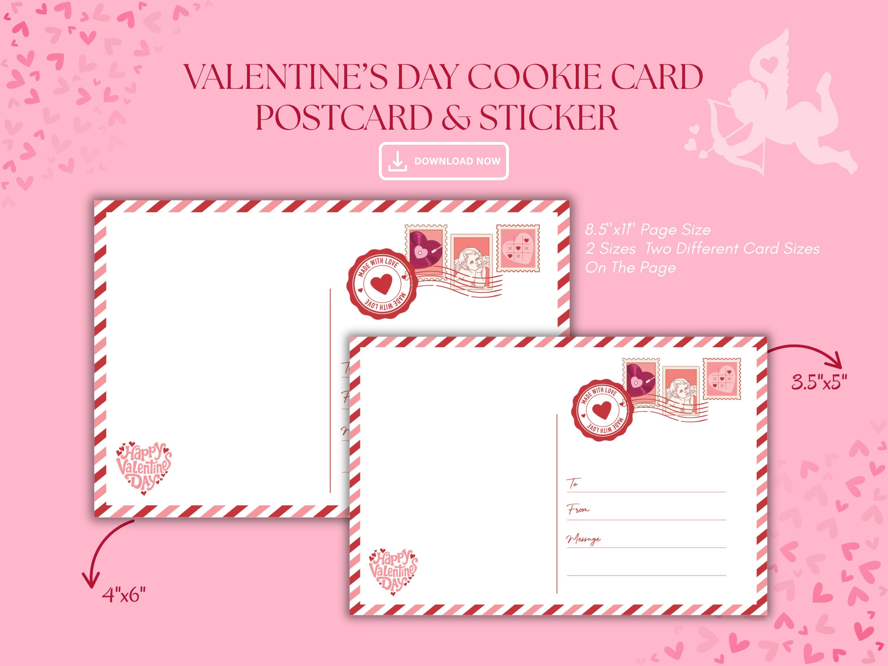 Valentine’s Day Postcards: Romantic Mailbox Happy Valentine's (digital ...