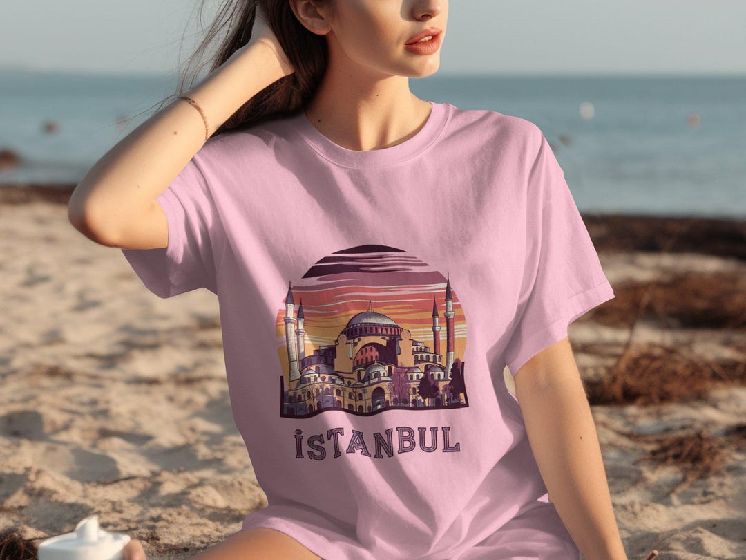Istanbul Sunset T-shirt, Iconic Hagia Sophia Design, Turkish Landmark ...