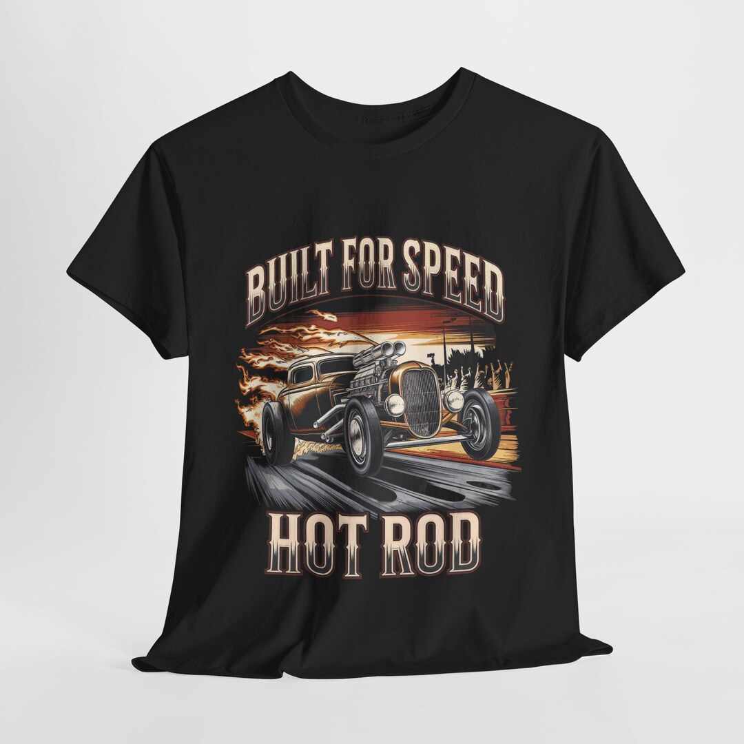 Retro Classic Car Vintage Hot Rod T-shirt Built for Speed Classic Car ...