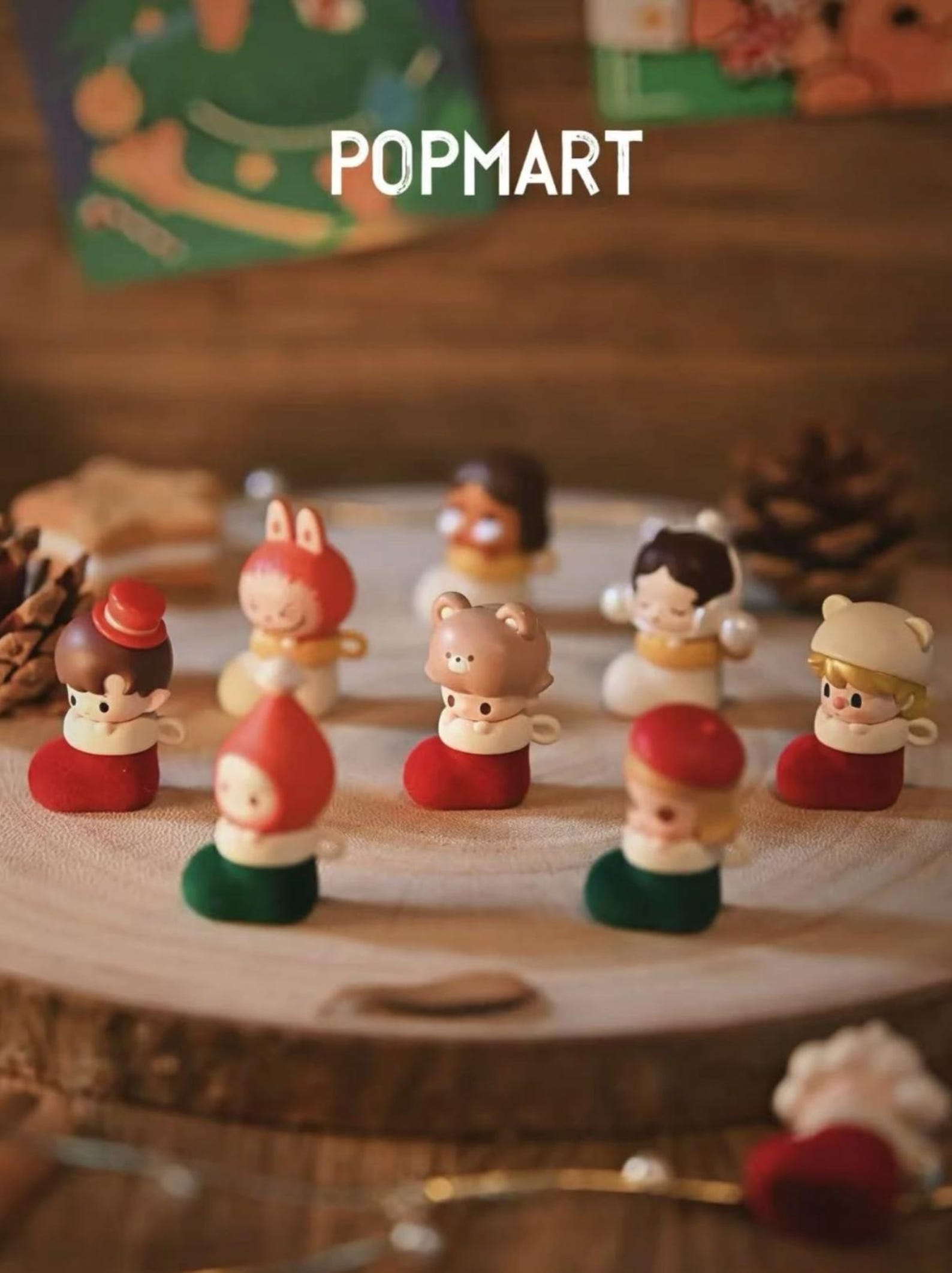 Popmart Pop Bean Christmas Sock Series Box Set Birthday Gift Kid Toy ...