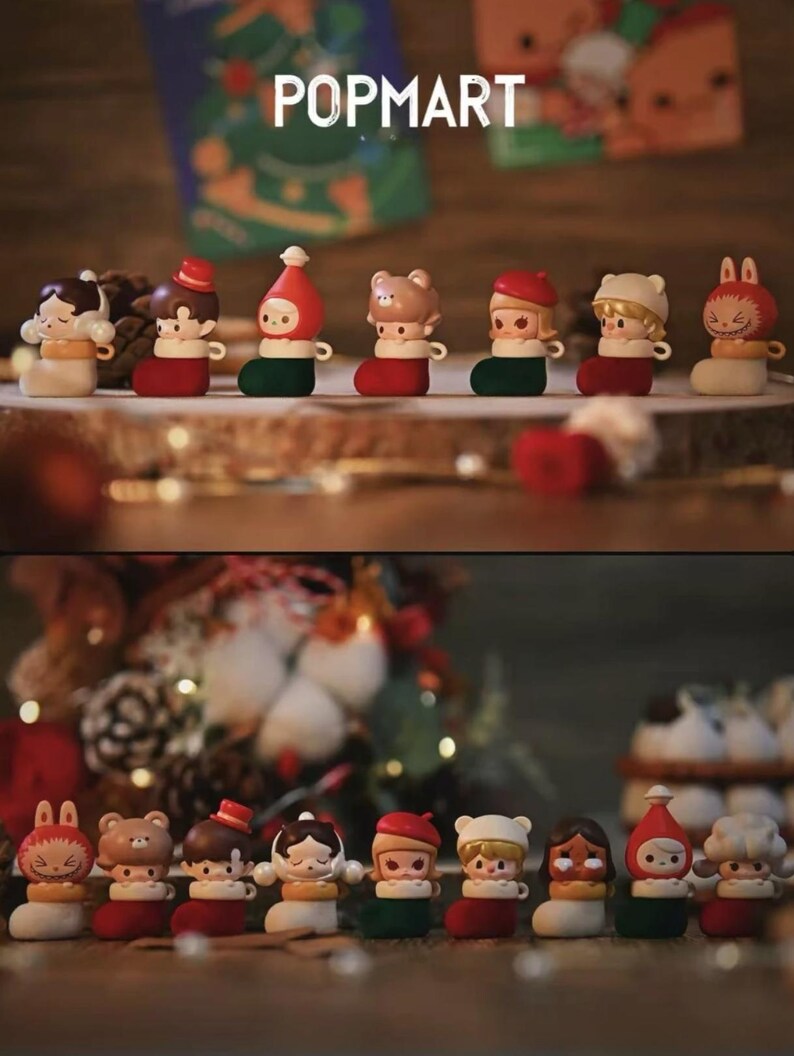 Popmart Pop Bean Christmas Sock Series Box Set Birthday Gift Kid Toy ...