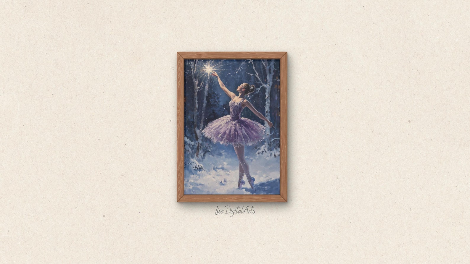 Nutcracker Ballerina Art Print: Christmas Balletcore Decor (digital ...