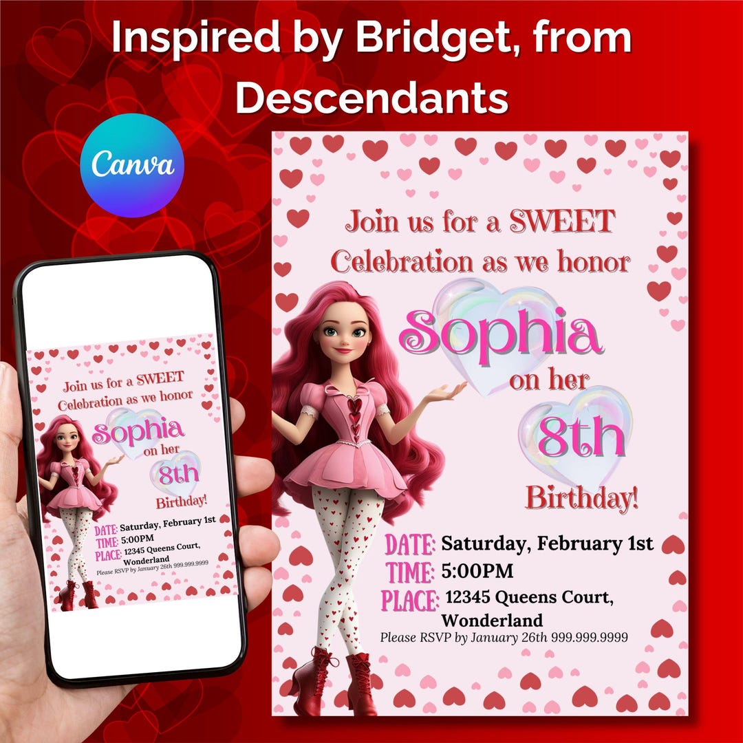 Bridget Descendants 4 Rise of Red, Wonderland Queen of Hearts Princess ...