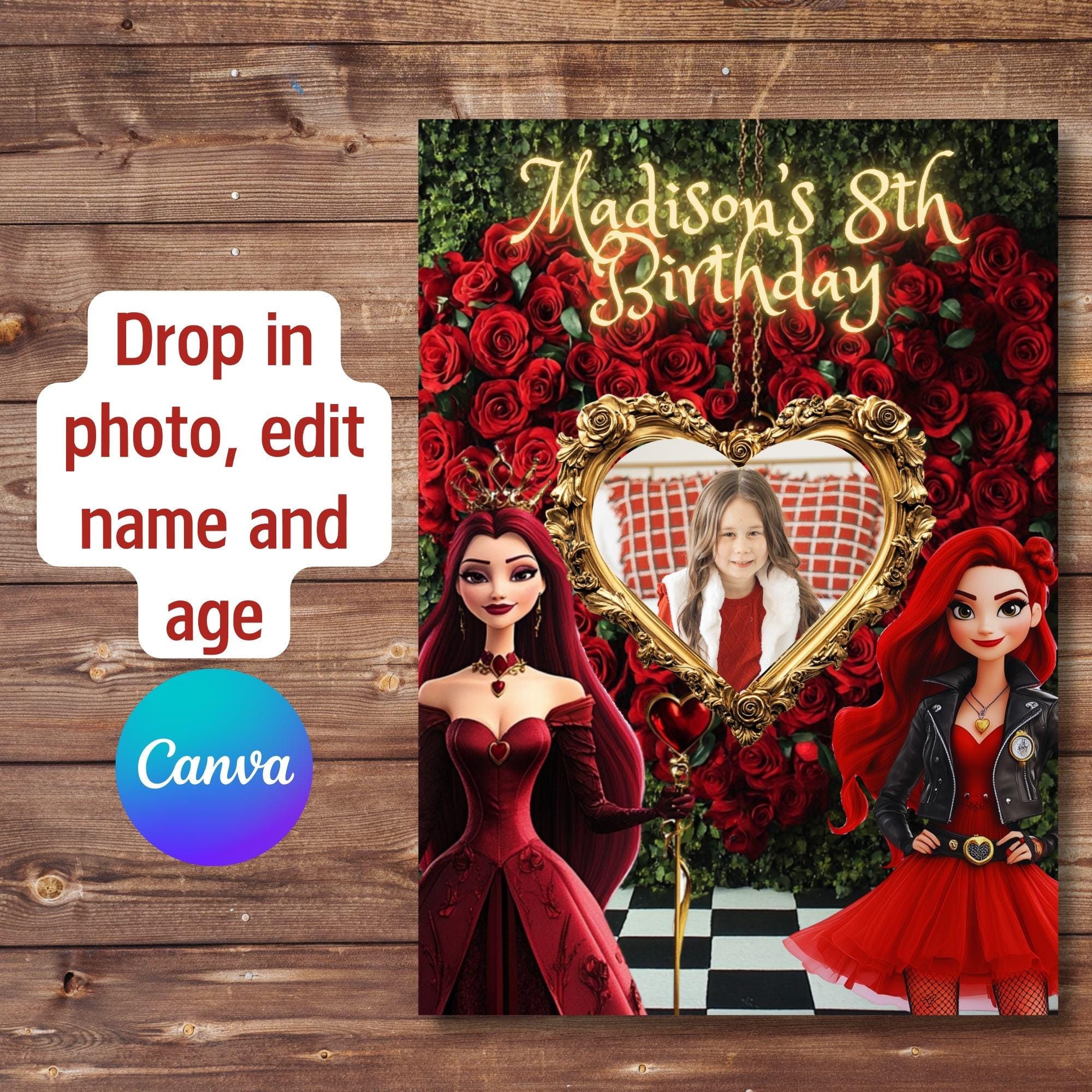 Descendants 4 Rise of Red Wonderland Queen of Hearts Princess Red Royal ...