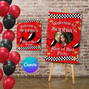Descendants Rise of Red Welcome Sign - Etsy