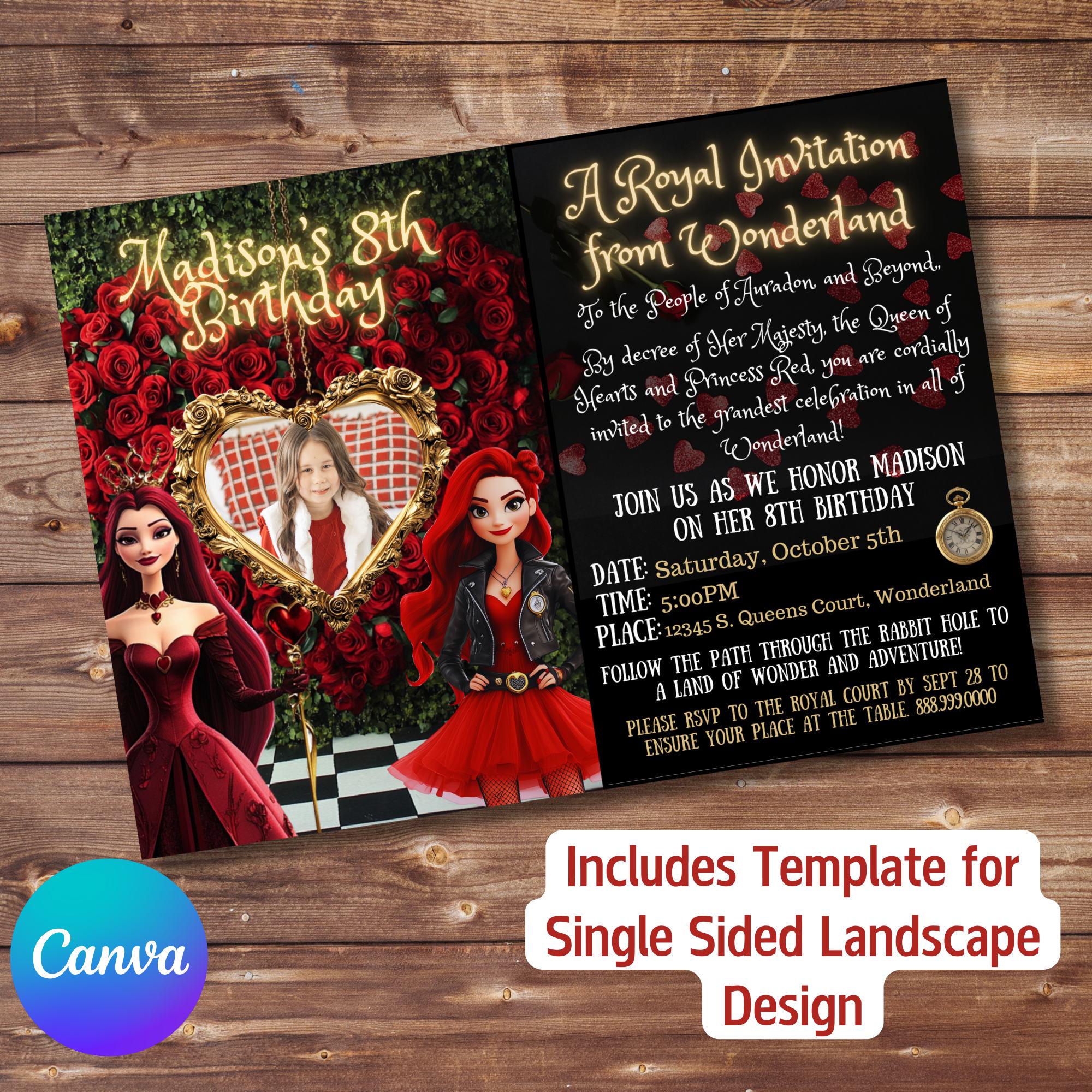 Descendants 4 Rise of Red Wonderland Queen of Hearts Princess Red Royal ...