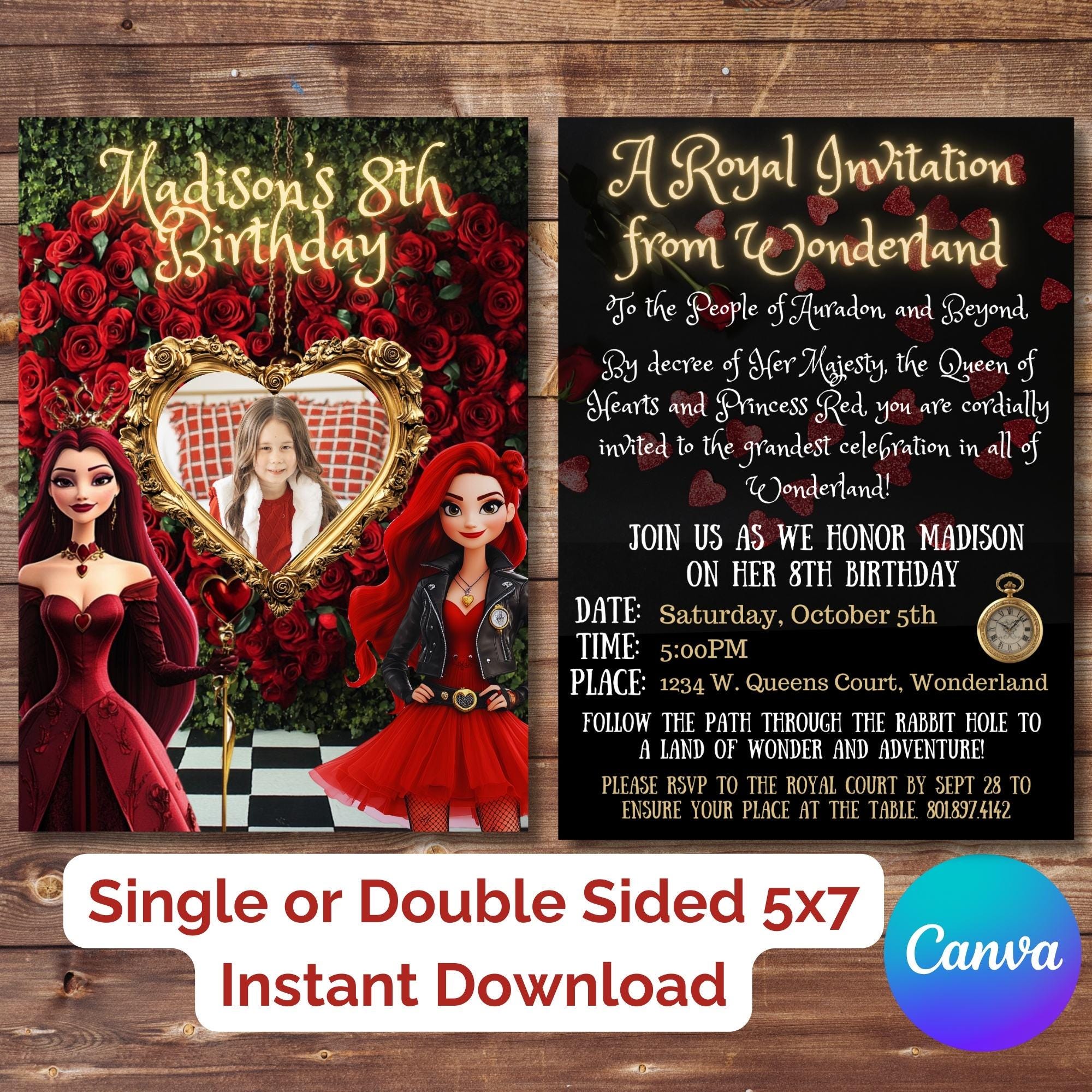 Descendants 4 Rise of Red Wonderland Queen of Hearts Princess Red Royal ...