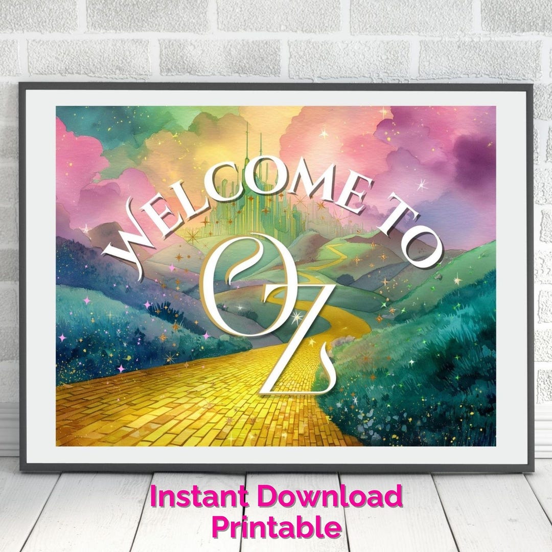 Wicked for Good Printable Welcome Sign, Wicked Birthday Party ...